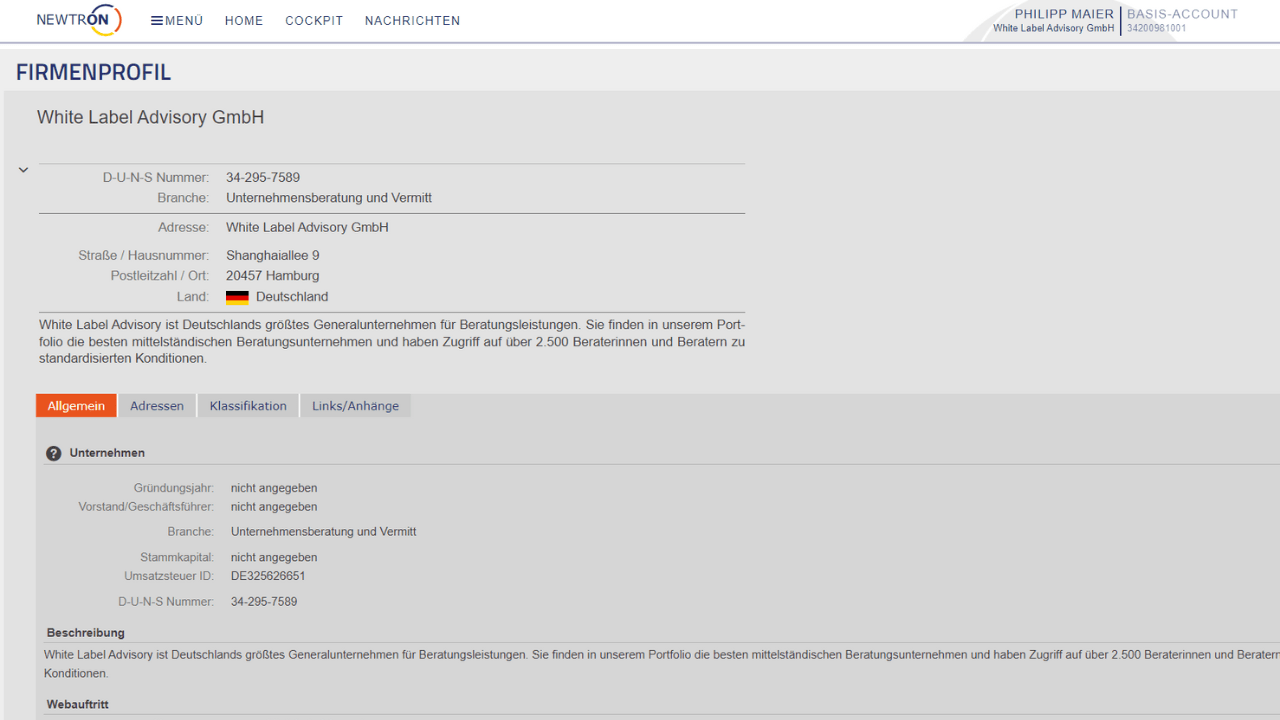 Newtron | Platform | White Label Advisory